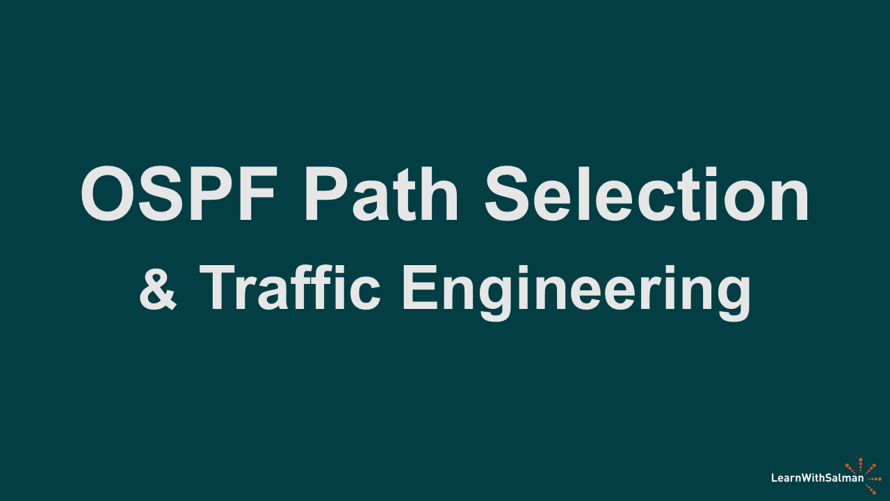 OSPF Path Selection & Traffic Engineering: The Master Guide OSPF Path Selection & Traffic Engineering: The Master Guide